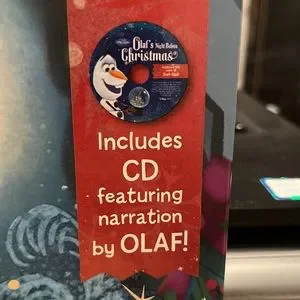 Disney | Toys | Disney Olafs Night Before Christmas Book With Cd | Poshmark